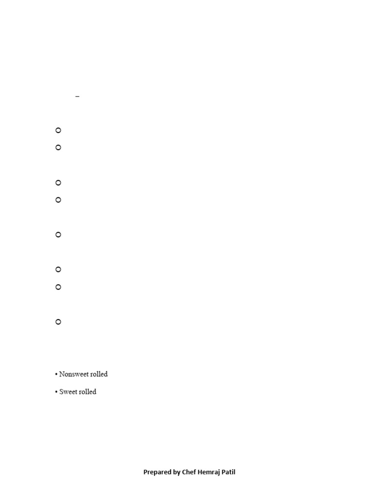 BHMCT Sem III Bakery and Conf C301 Chapter 3 | PDF | Breads | Sourdough