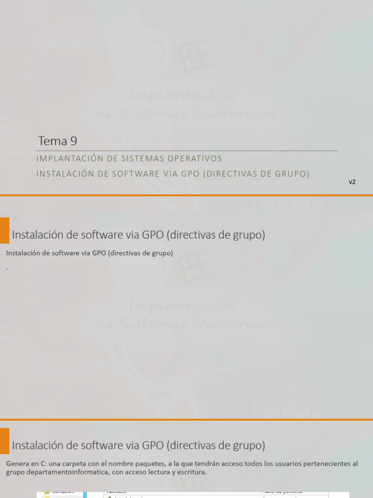 Tema 9 - 2 Instalacion de Software | PDF | Archivo de computadora | Software