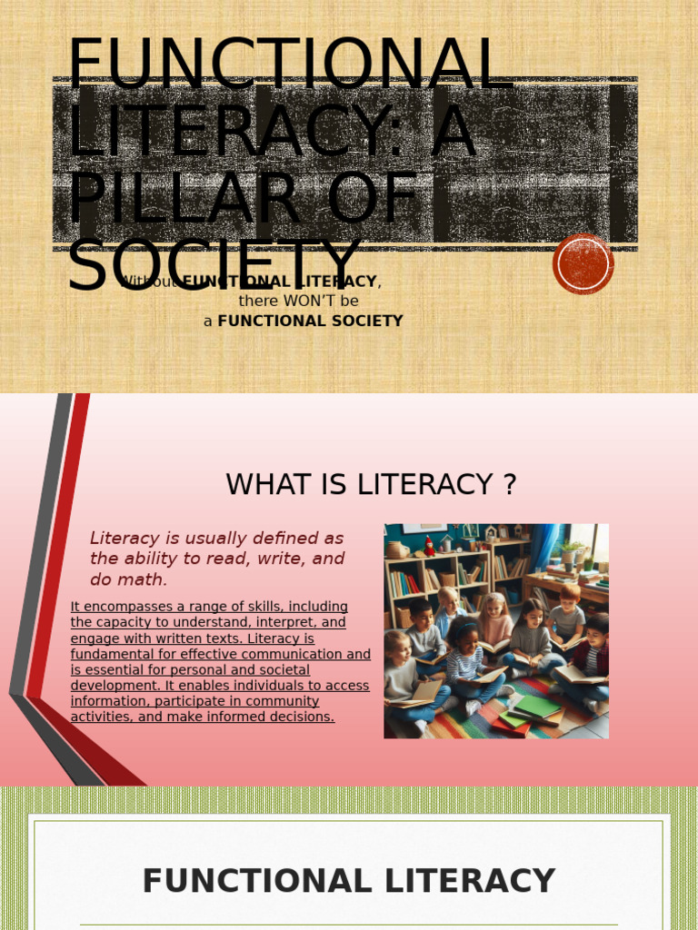 Functional Literacy | PDF