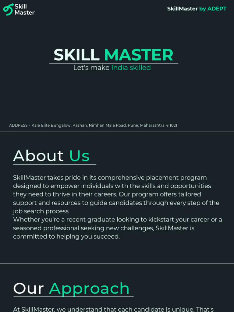 SkillMaster (Placement Program) | PDF