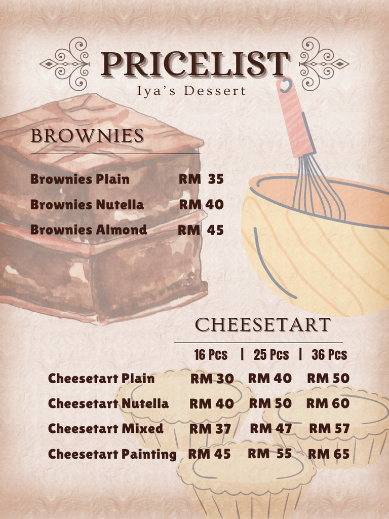 Iyas Dessert | PDF