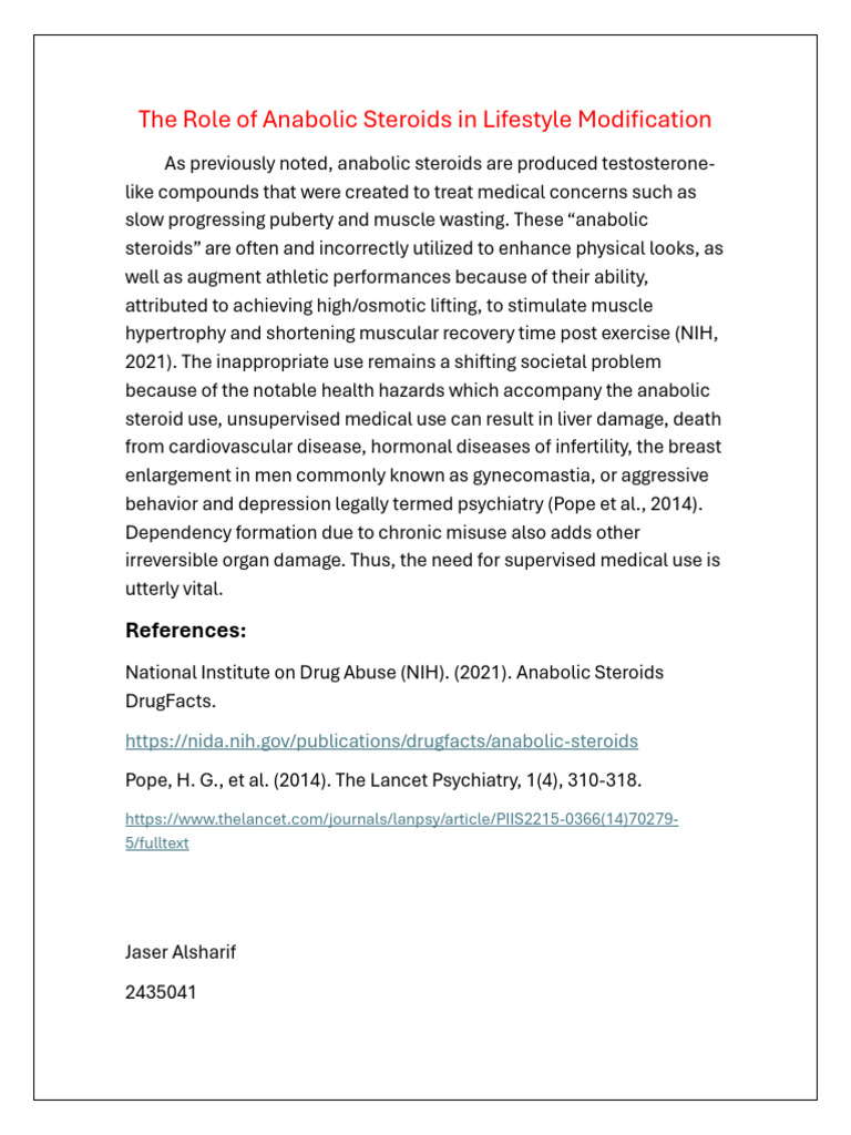 Anabolic Steroids: Risks and Misuse | PDF
