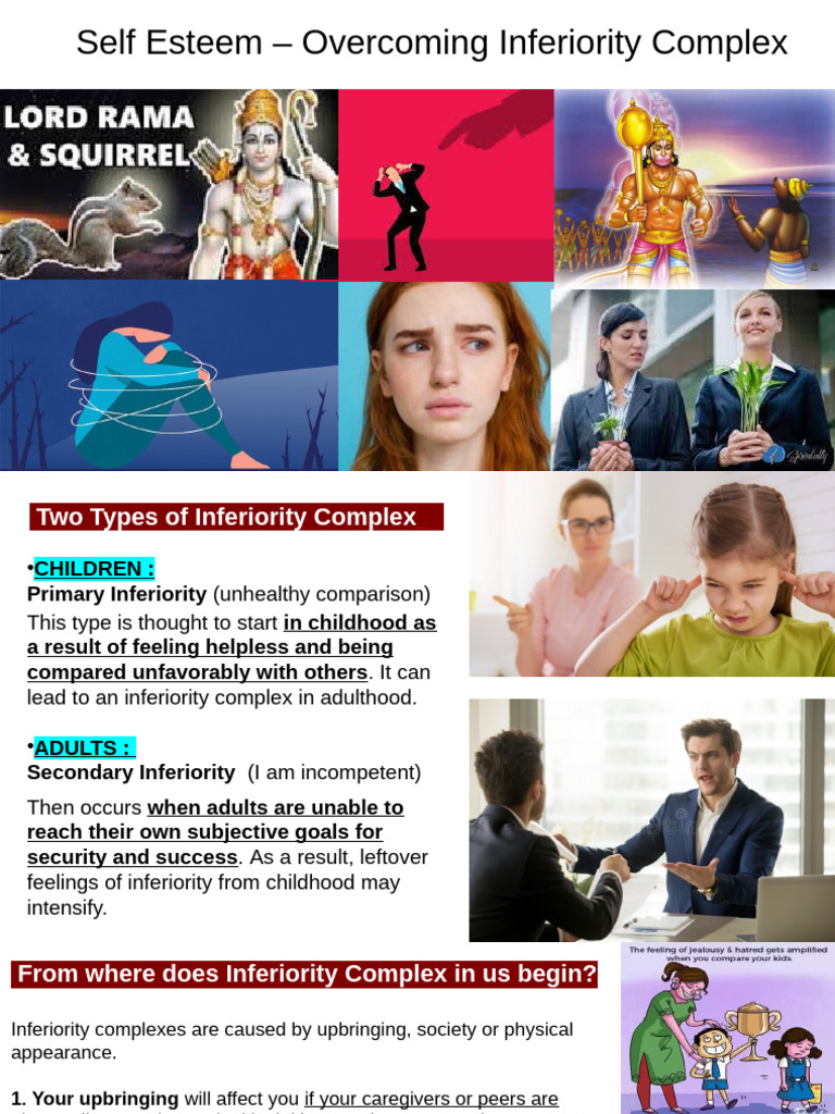 Session 7 Self Esteem - Overcoming Inferiority Complex | PDF | Self ...