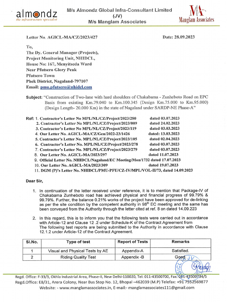 Completion Certificate - CZ-IV | PDF