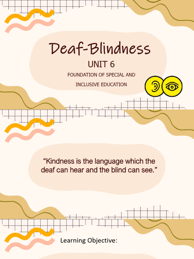 DEAF BLINDNESS Final - 085011 | PDF | Senses