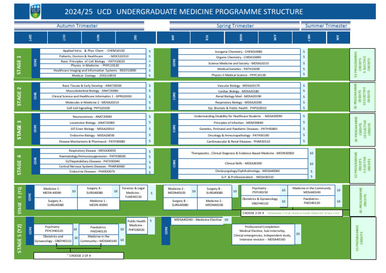 UEM Programme Map 2024 25 20.08 | PDF | Medicine | Medical Specialties