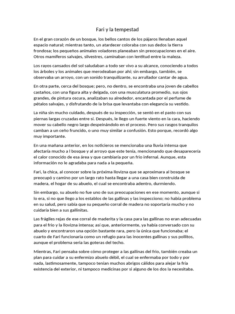 Fari y La Tempestad.-1 | PDF