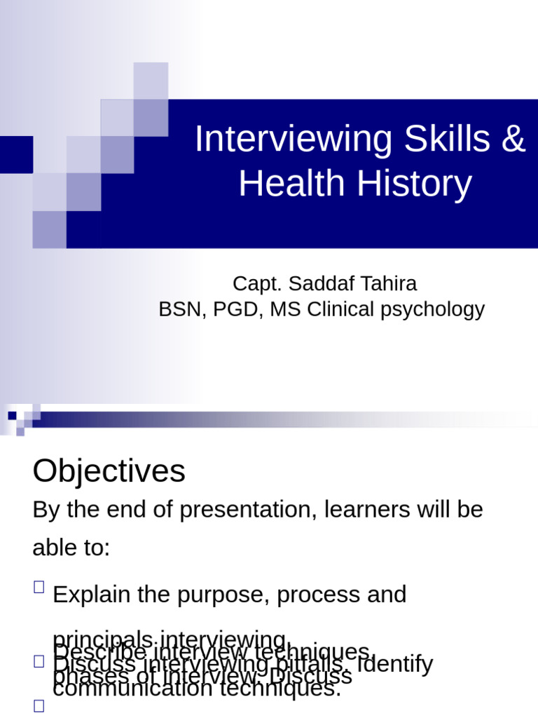 Interviewing Skills - PDF - 20250219 - 154213 - 0000 | PDF | Nonverbal Communication | Mental ...