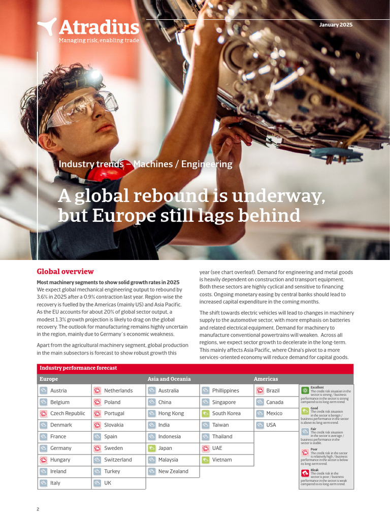 Industry Trends Machines Engineering January 2025 | PDF | Recession ...