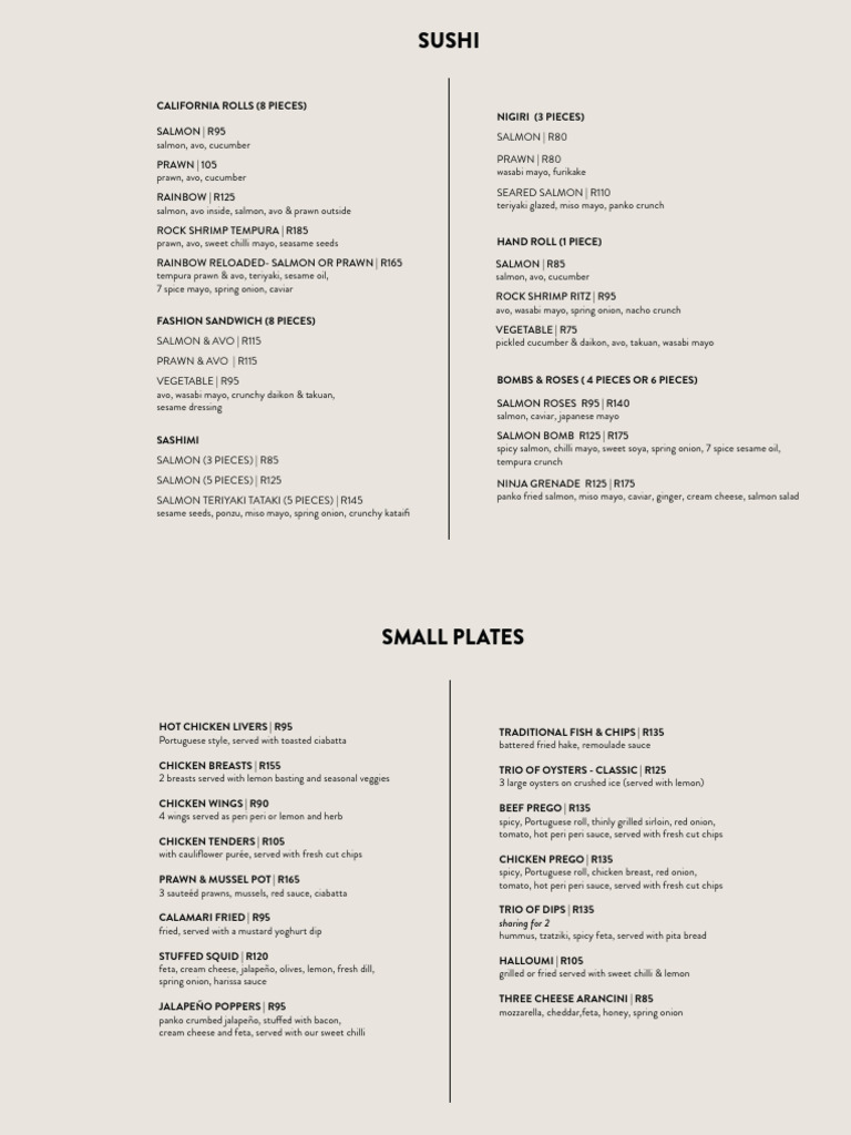 THE ROCK - Kyalami&Hazelwood - Compressed | PDF | Hamburgers | Sushi