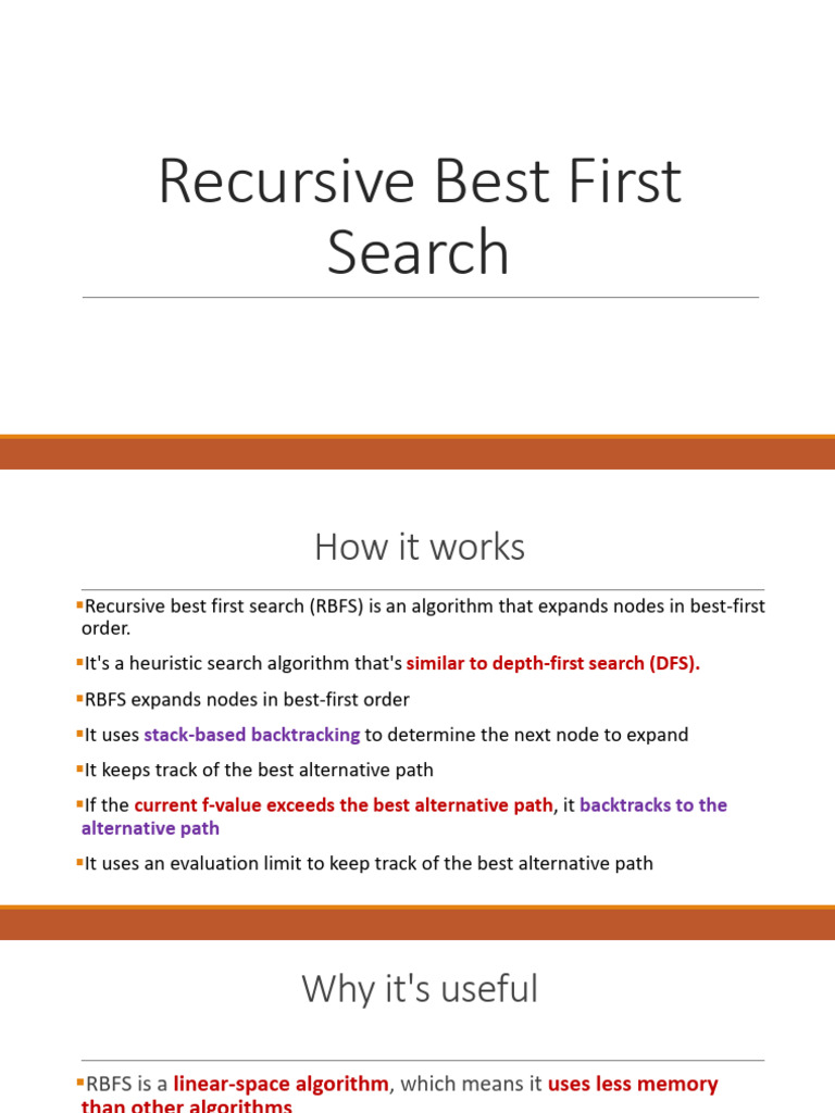 12 Heuristic Search Algorithm RBFS | PDF