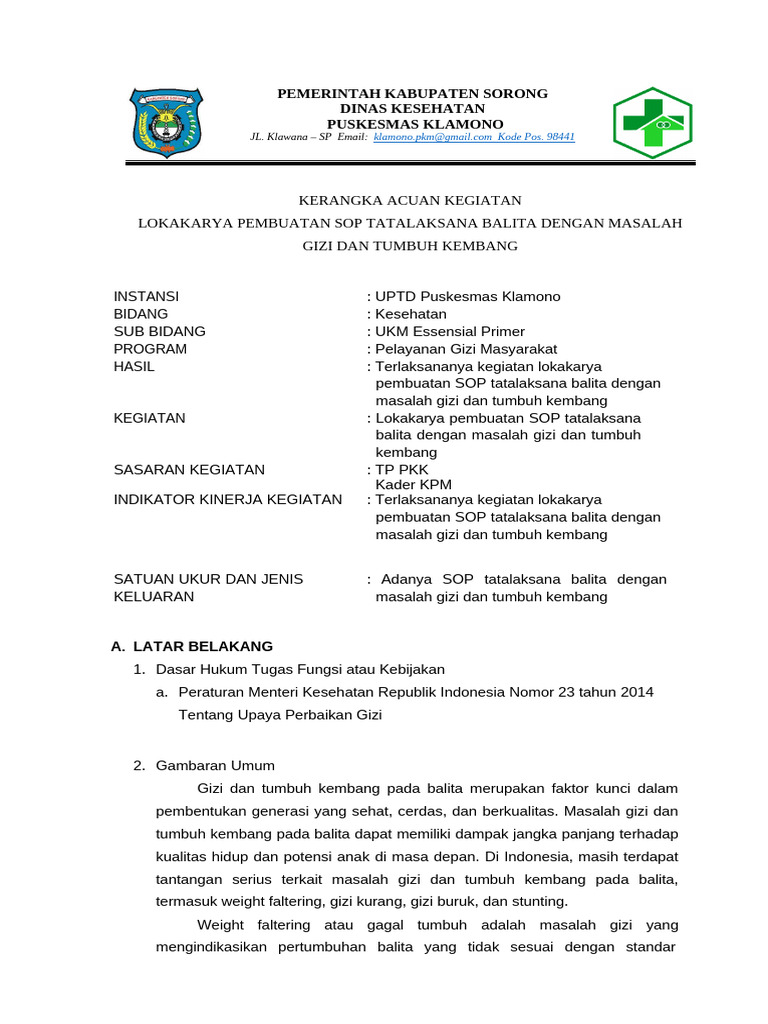 SK Tentang Jenis-jenis Pelayanan | PDF