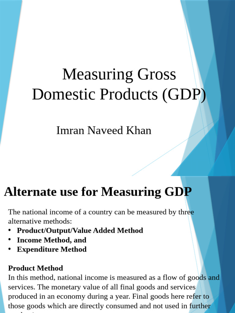 Presentation For Methods For Measuring National Income-2 | PDF | Gross ...