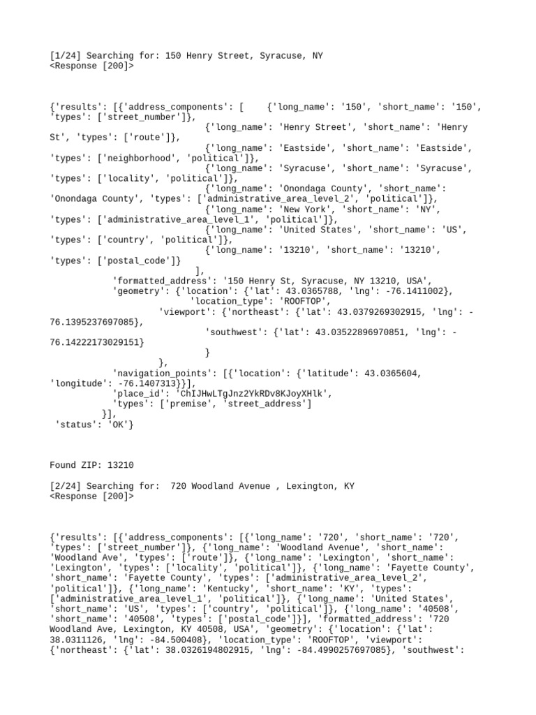 Result | PDF | Syracuse | Zip Code