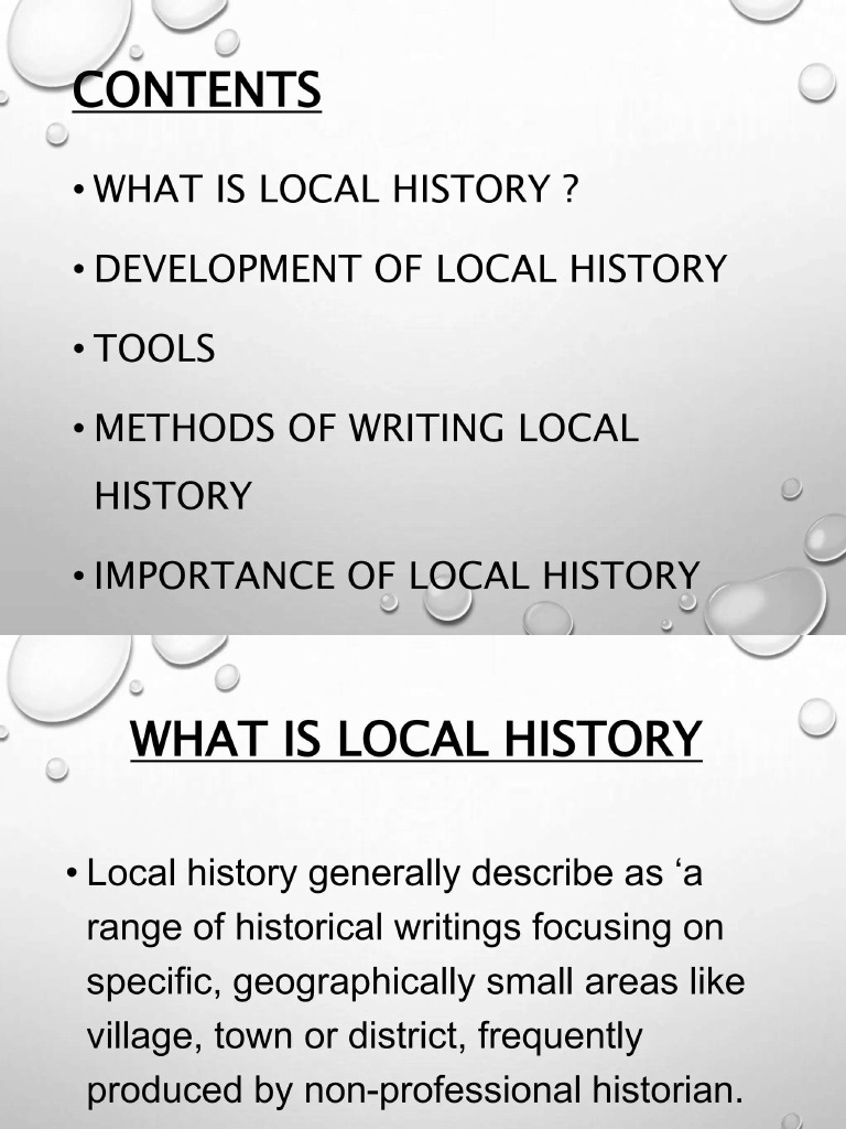 Significance of Local History | PDF