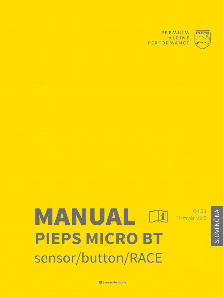 2021 04 Micro BT Sensor Button Race Manual SK SK | PDF