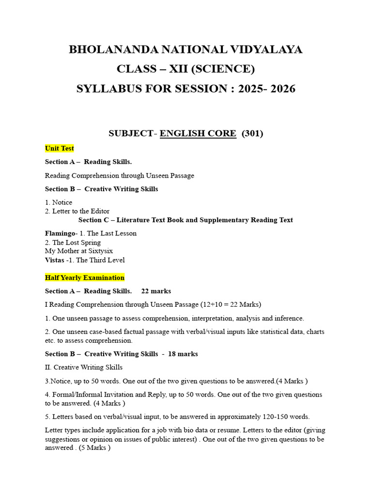 ClassXIIScienceSyllabusfor2025-26 | PDF | Computer Network | Relational Model