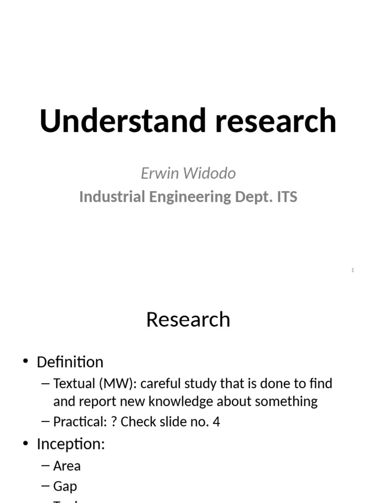 W1 - Understand The Research | PDF | Mathematics | Mathematical Model