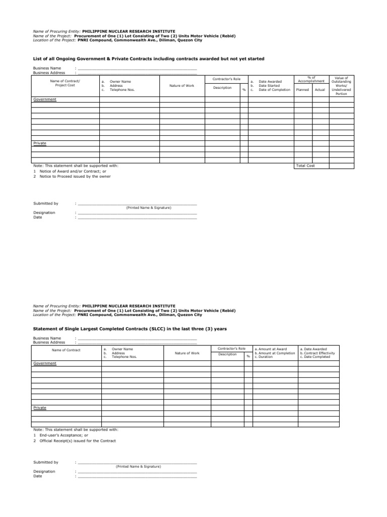 Motor Vehicles Rebid Docs | PDF | Business