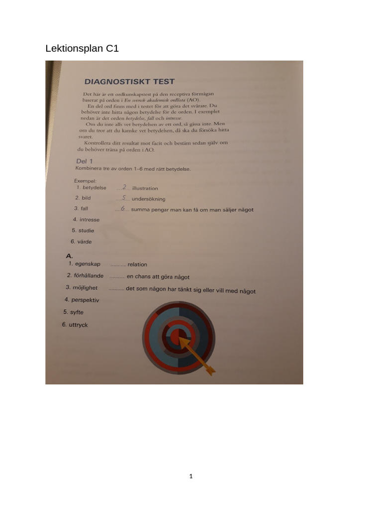 Lektions Plan C1 | PDF