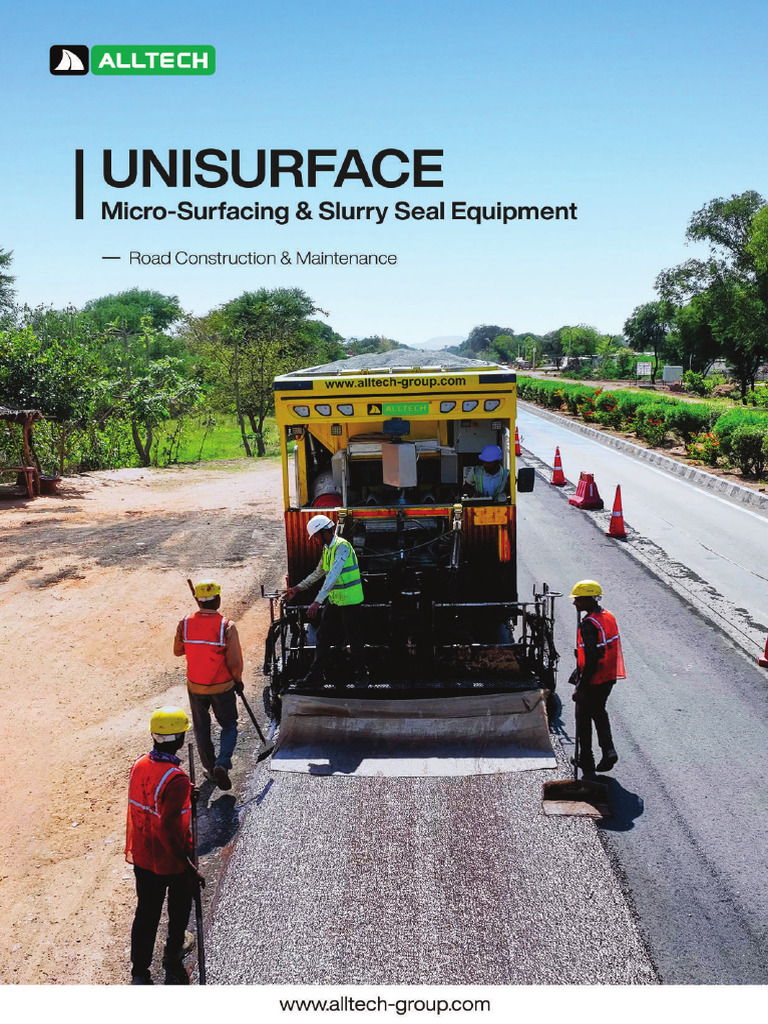 Unisurface - Microsurfacing Paver - Brochure | PDF