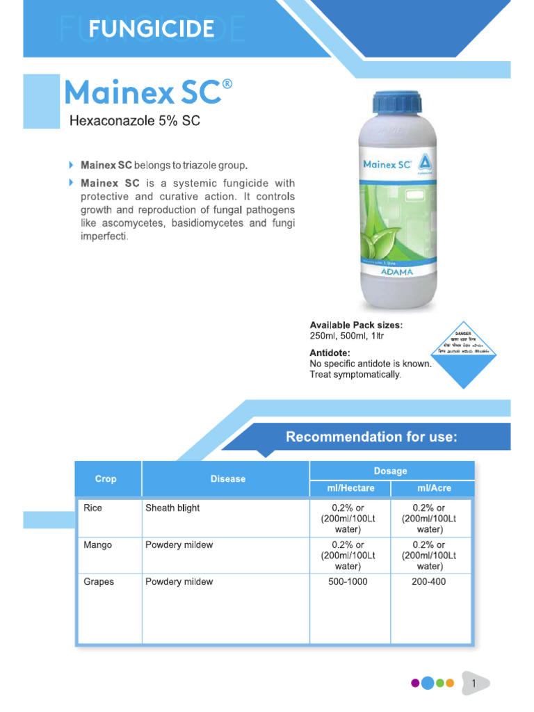 Mainex SC Label - tcm112-86896 | PDF