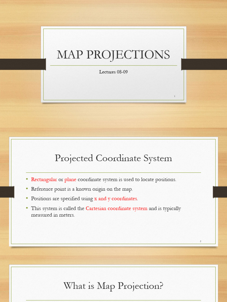 LECTURES 08-09 Map Projections | PDF | Geometric Measurement | Geometry