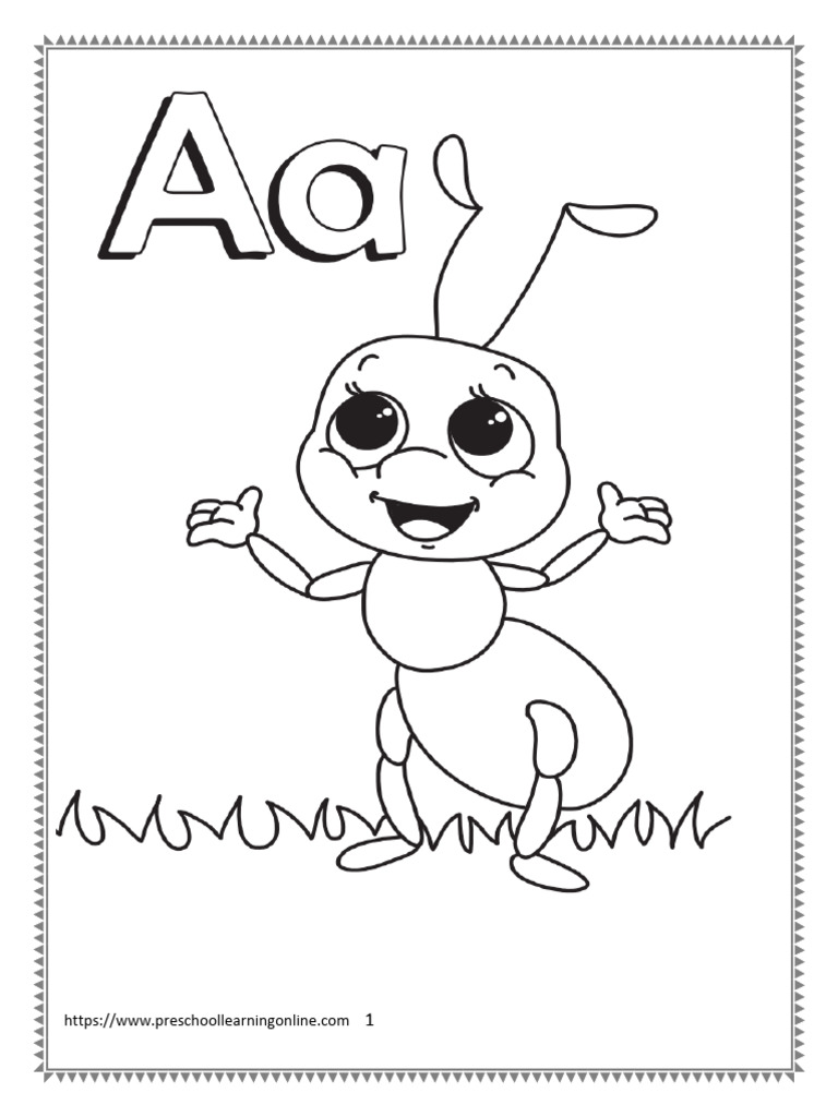 Alphabet Letter Worksheet Printables ABCs 1 | PDF