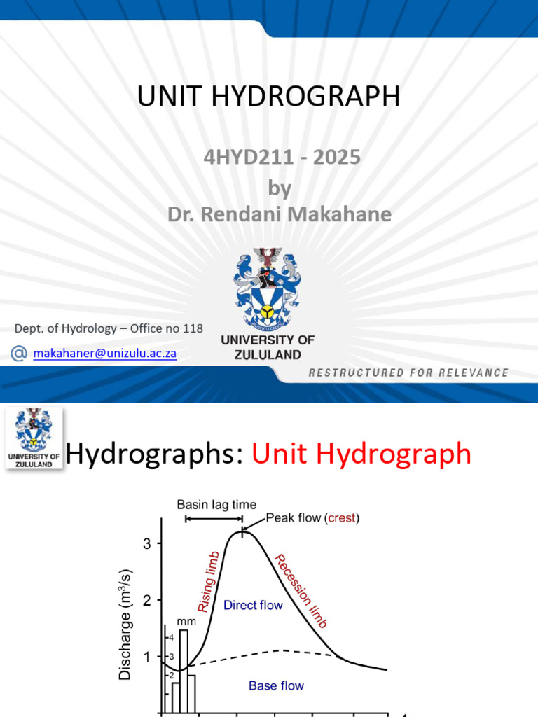 4HYD211 - Unit Hydrograph | PDF | Environmental Engineering | Physical Geography