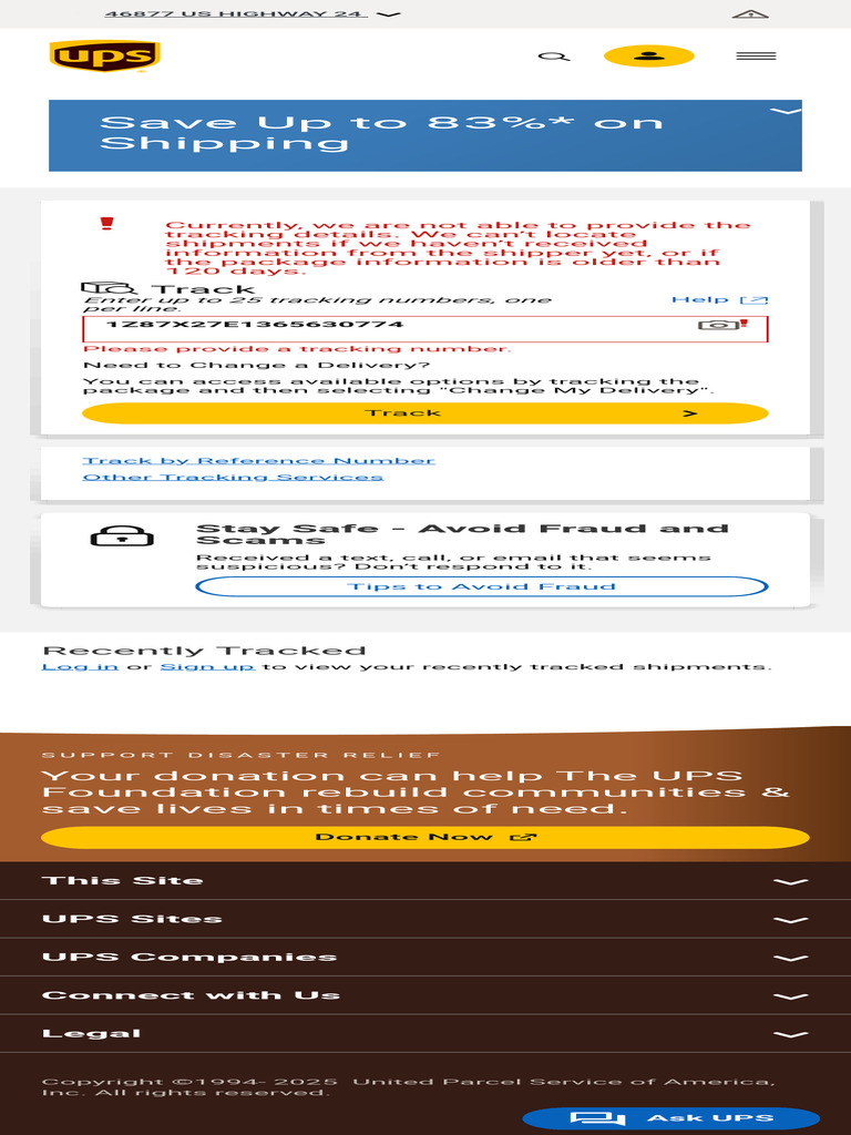 Tracking UPS - United States | PDF