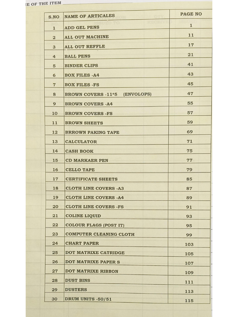 Stationary LIST | PDF