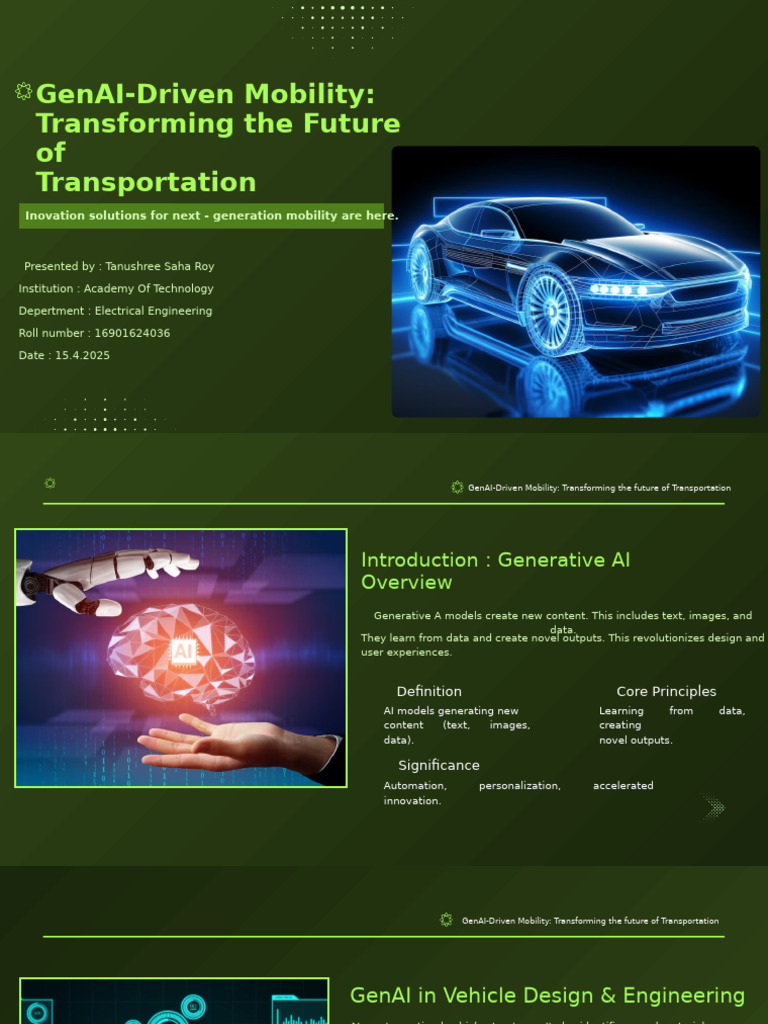 Green Modern Technology Presentation | PDF | Artificial Intelligence ...