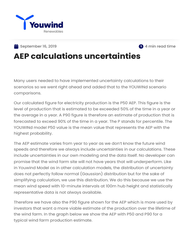 AEP Calculations Uncertainties | PDF | Uncertainty | Normal Distribution