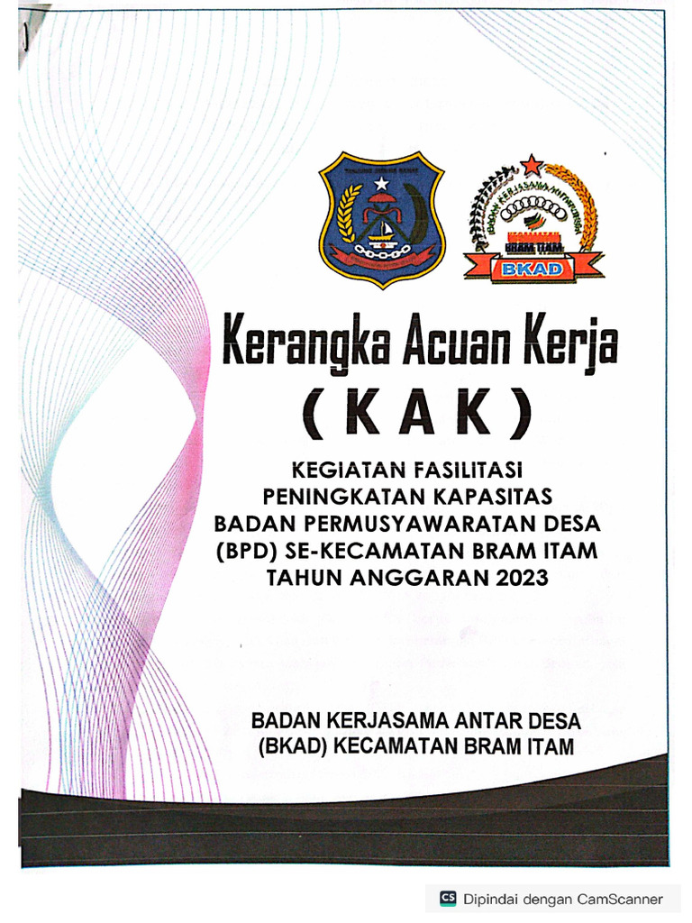 Kerangka Acuan Kerja (KAK) | PDF