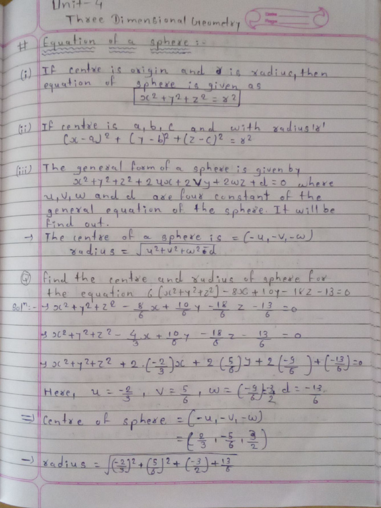 Maths Unit 4 | PDF