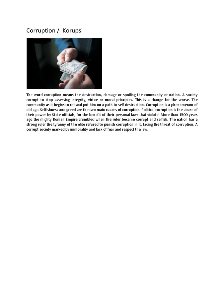 Understanding Corruption and Its Impact | PDF