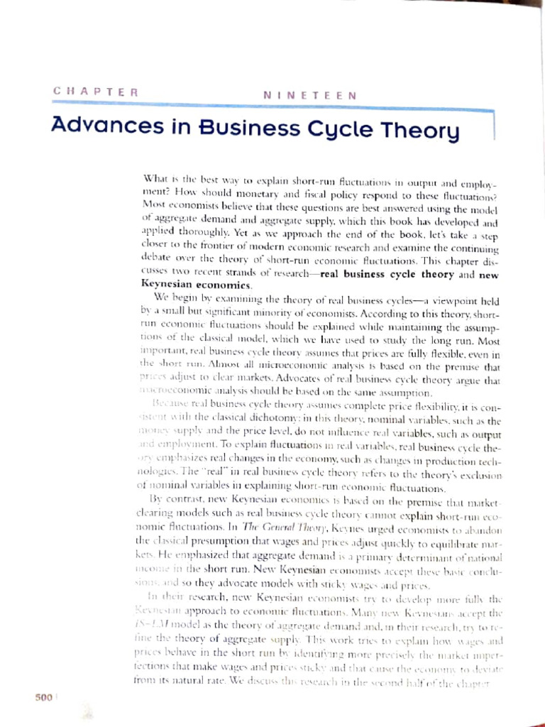 Business cycle theory | PDF | Business Cycle | Economics