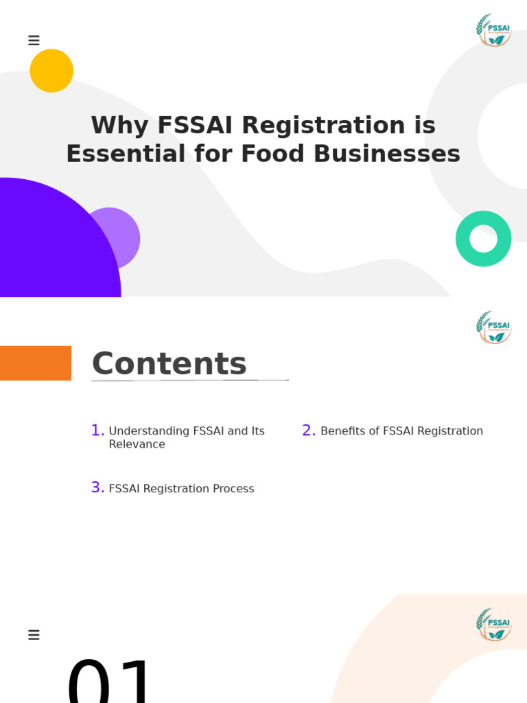 Why FSSAI Registration Is Essential For Food Businesses | PDF | Food ...
