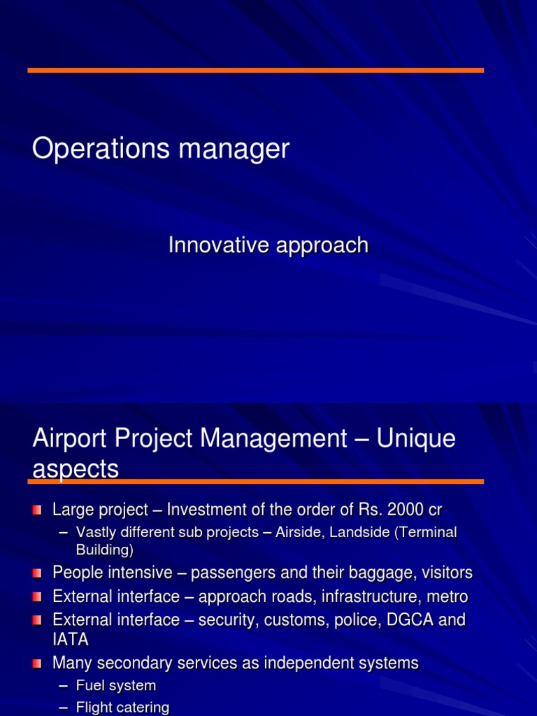 Airport Project Management | PDF