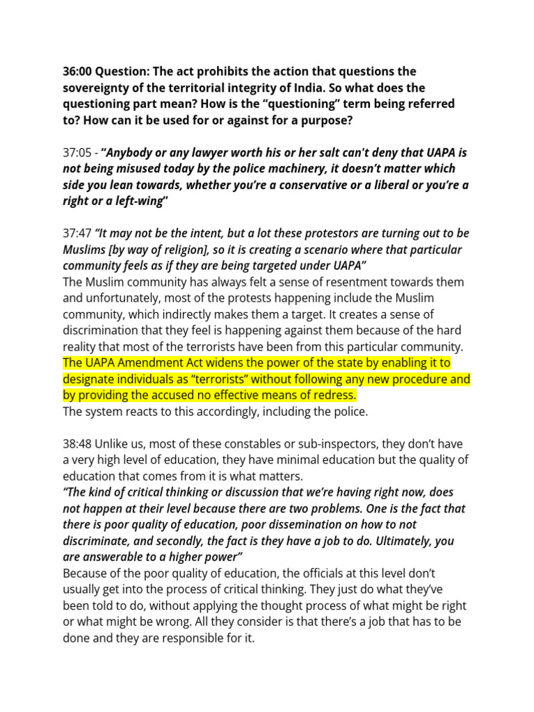 Legal Part 2 (Last 36 Minutes) | PDF | Police | First Amendment To The ...