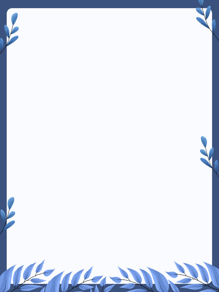 Blue White Simple Modern Blank Page Document A4 | PDF