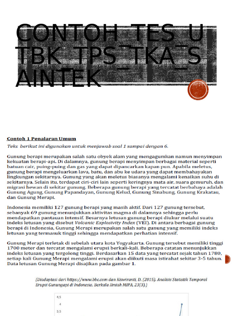 1. Contoh_Tes_UTBK_TPS_TKA_Saintek ppt | PDF