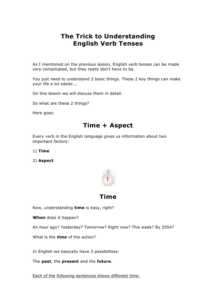 Everyday Tenses | PDF | Perfect (Grammar) | Grammatical Tense