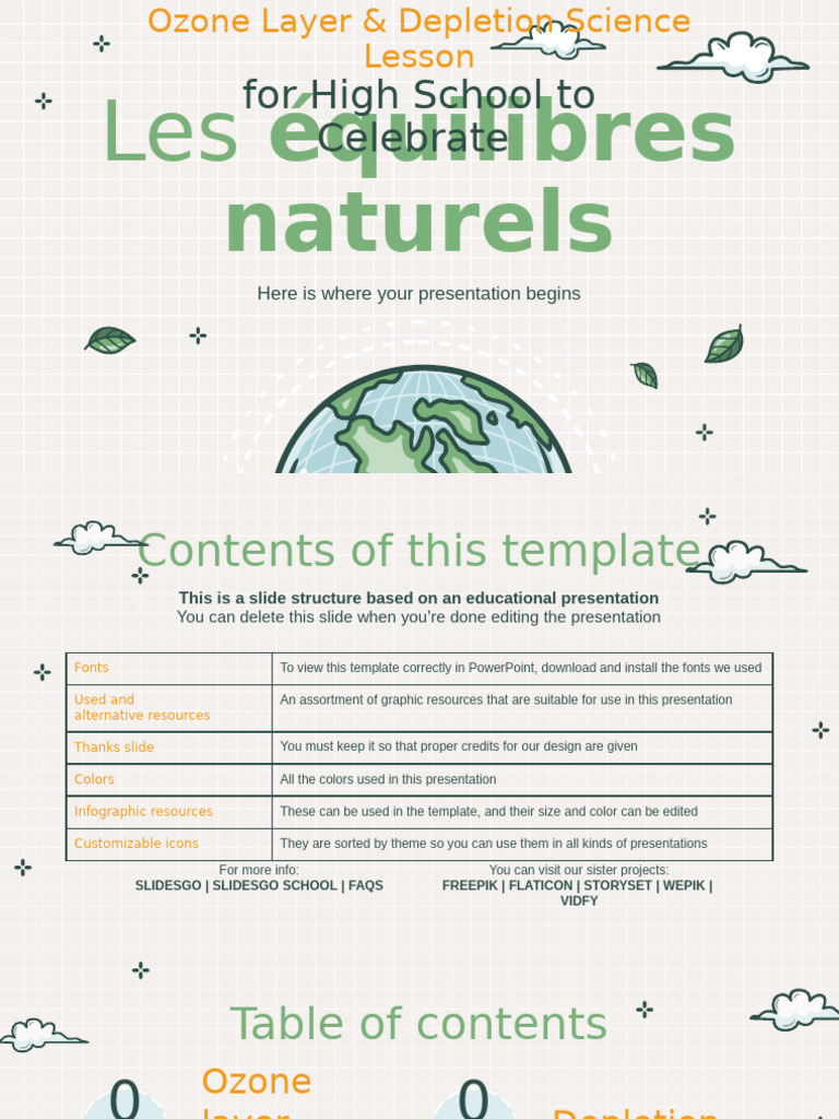 Ozone Layer & Depletion - Science Lesson for High School to Celebrate ...
