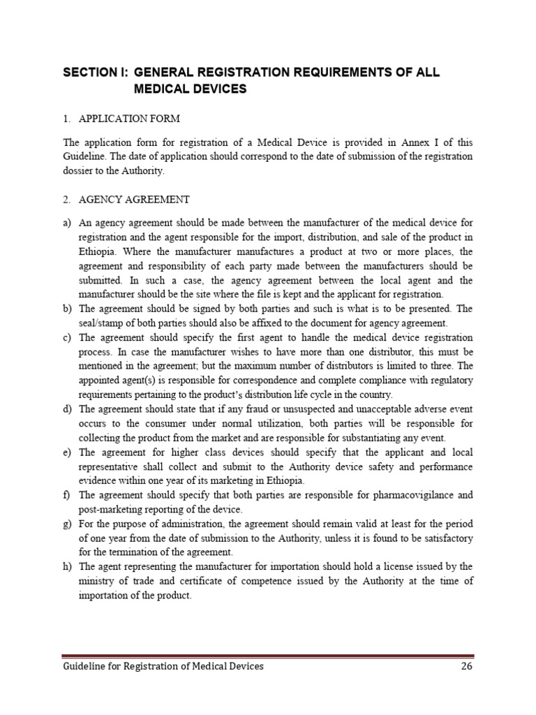 Extracted - Requirements For Registration of Medical Devices 2014 | PDF ...
