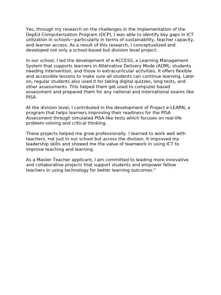 Interview Maed Apply | PDF
