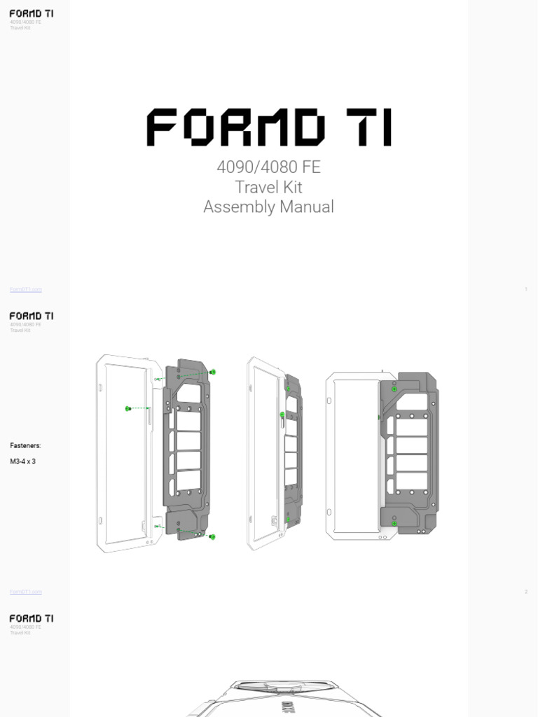 4090/4080 FE Travel Kit Manual | PDF