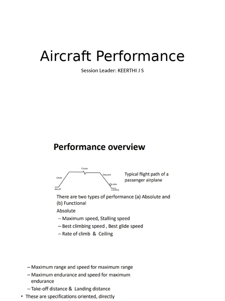 Aircraft Performance | PDF