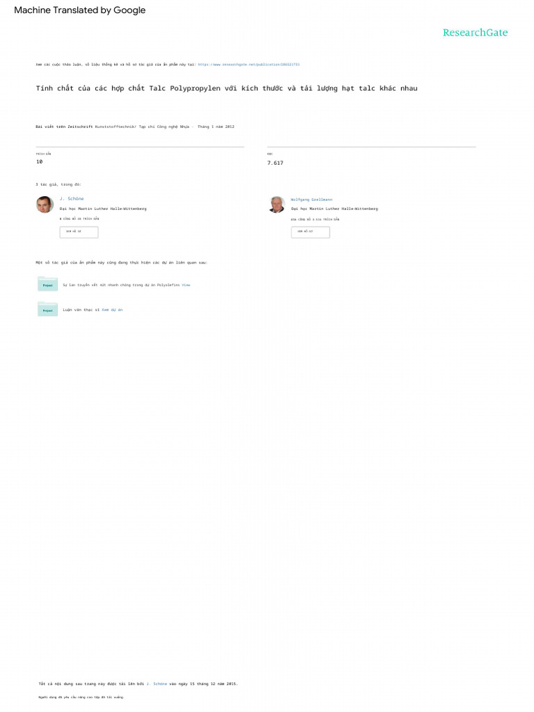 Properties of PP Talc Compounds With Different Talc Particle Size and ...