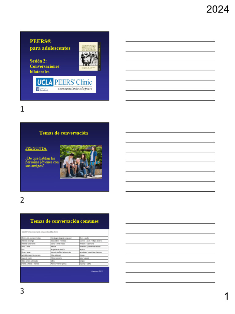 Presentación Sesión 2 Adolescentes - Conversaciones Bilaterales (NOTAS ...